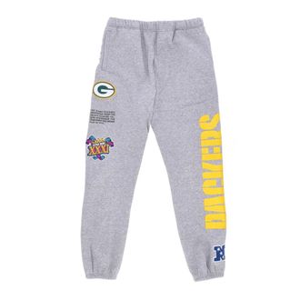 Mitchell & Ness Green Bay Packers Fleece Trainingshose - - Trousers - Herren - Grau - XL