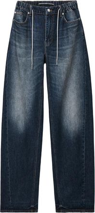 Alexander Wang Rhinestone-drawcord Balloon Jeans