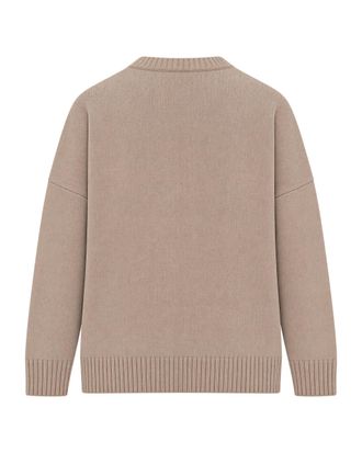 Max Mara Jacquard Dog Motif Sweater - Beige
