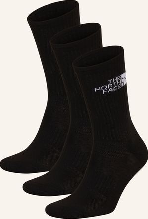 The North Face 3er-Pack Sportsocken Multi Sport Cush Crew schwarz