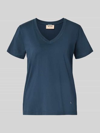 Mos Mosh Regular Fit T-Shirt mit V-Ausschnitt Modell Dala