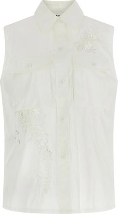 P.A.R.O.S.H. P.a.r.o.s.h., Femme, Blouses et Chemises, Blanc, Taille: 38 FR Ninja26 Shirt