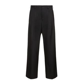 Laneus Flanellhose aus schwarzer Wolle - - Trousers - Herren - Schwarzk - M