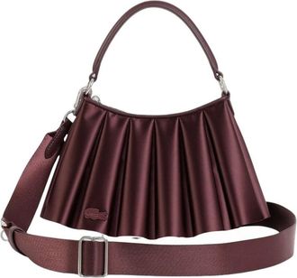 Lacoste Sac &agrave; main petit mod&egrave;le Lenglen en satin - Femme - Sacs - Violet - Taille: ONE Size