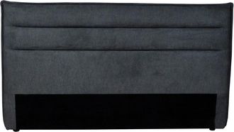 Weber Industries Kopfteil aus Daphne-Stoff, Dunkelgrau, 168 cm mit Füßen