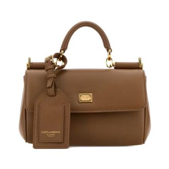 Dolce & Gabbana Femme, Sacs, Beige, Taille: ONE Size Mini Sac &agrave; Main My Sicily