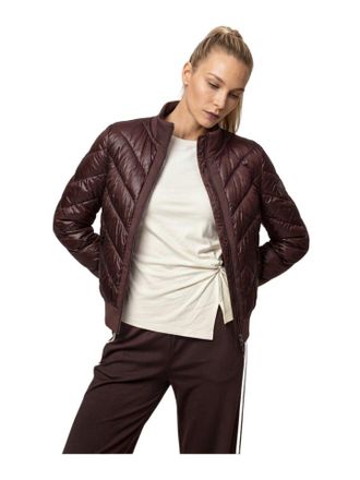 Monari Kurzjacke braun,Outdoor,Polyamid,Strukturiert,Stehkragen,Langarm,Regular Fit