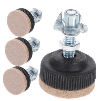 Valiclud CTIRCHIU 8 Stück Teilig Verstellbare Möbel Nivellierfüße mit Filzschutz rutschfest Gewindebasierte Höhenverstellung Passend für Tisch und Stuhlbeine G