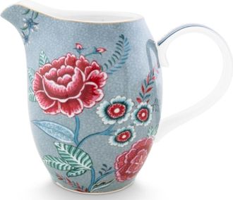 Pip Studio Flower Festival Krug Light Blue 0,95 l