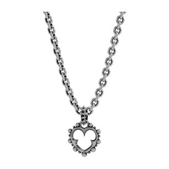 John Richmond Mini durchbrochenes Herz-Halskette - - Accessories - Damen - Grau - ONE SIZE