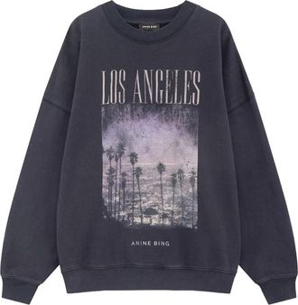Anine Bing Miles Sweatshirt Los Angeles - Black