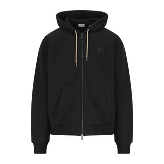 Burberry Sweat &agrave; capuche zipp&eacute; avec motif monogramme - Homme - Sweatshirts et sweats &agrave; capuche - Noir - Taille: XL
