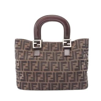 Fendi Pre-owned Vintage Canvas Handbag - - Pre-owned - Damen - Braun - ONE SIZE