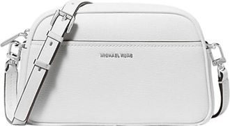 Michael Kors Femme, Sacs, Blanc, Taille: ONE Size Jet Set Small Leather Crossbody Bag