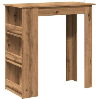 vidaXL Bartisch mit Regal Artisan-Eiche 102x50x103,5 cm vidaXL