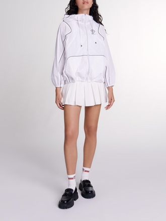 Maje Windjacke Mit Kapuze - Wei&szlig; - Gr&ouml;&szlig;e 34 - Maje
