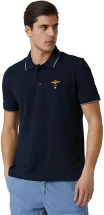 Aeronautica Polo Basic Bleu A.M. 251PO1308P82 Homme, bleu, Medium