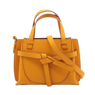 Loewe Sac bandouli&egrave;re en cuir Pre-owned - Femme - Pre-owned - Jaune - Taille: ONE Size