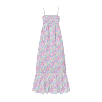 MC2 Saint Barth Blumiges Langes Baumwollkleid - - Dresses - Damen - Mehrfarbig - M