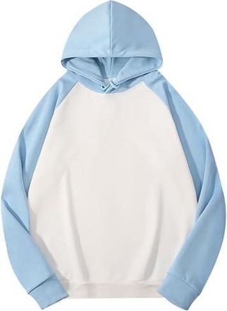 Generic Sweat a Capuche Homme Sweatshirt Hooded Sweats &agrave; Capuche Pullover &agrave; Manches Raglan pour Un Look Casual et Confortable