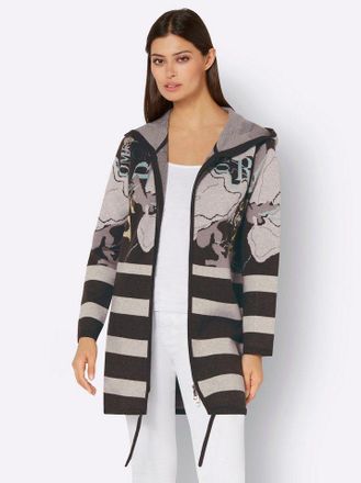 Cr&eacute;ation L Strickjacke Jacquard-Strickjacke