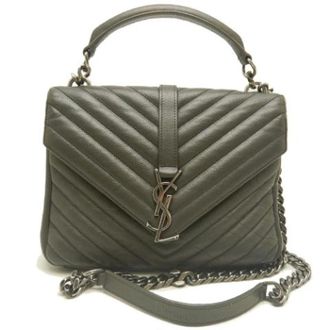 Saint Laurent Sac bandouli&egrave;re vintage Pre-owned - Femme - Pre-owned - Gris - Taille: ONE Size