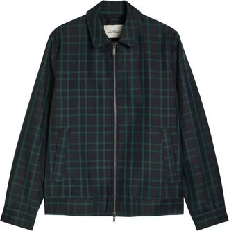 Les Deux Homme, Vestes, Multicolore, Taille: L Como Coach Mini Check Jacket