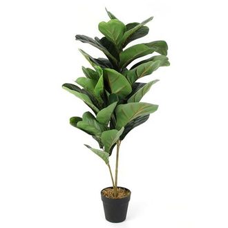 The Home Deco Factory HD4151 Plante Verte Artificielle en Pot - 90 cm de Hauteur - Feuillage Dense - Facile dentretien - Idéale pour Décoration Intérieure - Couleur Vert