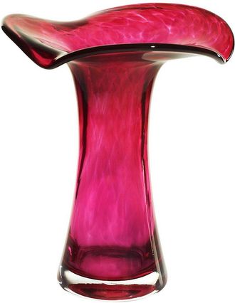 Cristalica VaseBouquet Vase Blumenvase VIP Stiller Rot H 20 cm Handgemachte und Mundgeblasene Glasvase Tischvase