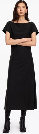 Arket Off-Shoulder-Midikleid -Schwarz