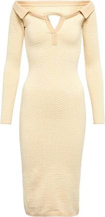 Jacquemus Femme, Robes, Beige, Taille: 40 FR La Robe Maille Pampero Knit Mi