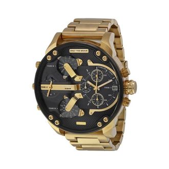 Diesel Homme, Accessoires, Jaune, Taille: ONE Size Montre Chronographe Analogique