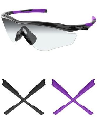 MRY Opt Paire de chaussettes de rechange pour lunettes de soleil Oakley M2 Frame / M2 Frame XL, violet/noir, Taille unique