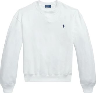 Ralph Lauren Femme, Sweatshirts et sweats &agrave; capuche, Blanc, Taille: 36 FR LightWeight Fleece SweaT-shirt