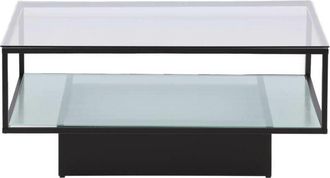 ebuy24 Ebuy24 - Maglehem Couchtisch 90x90cm schwarz, Glas