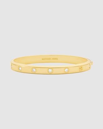 Michael Kors Armreif mit Steinbesatz in Gold