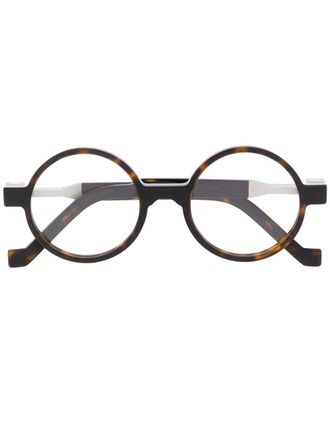 Vava round frame sunglasses - Marron