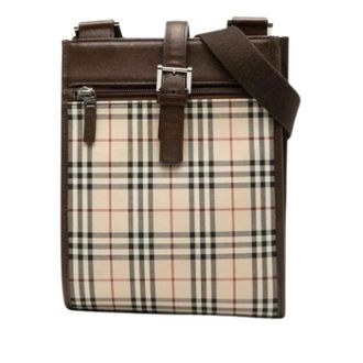 Burberry Sac bandouli&egrave;re en toile Pre-owned - Femme - Pre-owned - Beige - Taille: ONE Size
