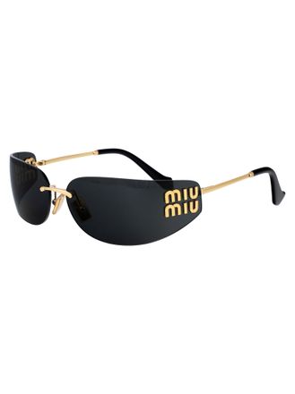 Miu Miu Womens Sunglasses 0mu A51s Gold Metal