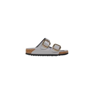 Birkenstock graue Lederhausschuhe
