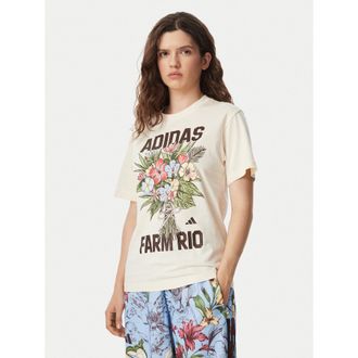 adidas T-Shirt Fram Rio Graphic KR0280 Creme Regular Fit