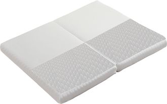 Merax Faltbare Matratze 140x200/100 cm - Ergonomisch, Öko-Tex Zertifiziert, Wabengewebe, atmungsaktiv, H3 Härte, Weiß, Kompressionsverpackung