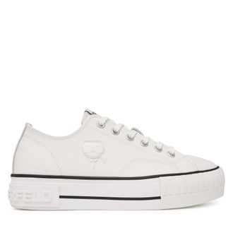 Karl Lagerfeld Sneakers aus Stoff KARL LAGERFELD Kampus Max KL60426 Wei&szlig;