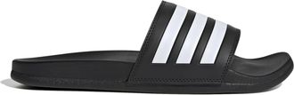adidas Unisex Adilette Comfort Slides, Core Black / Cloud White, 44.5 EU