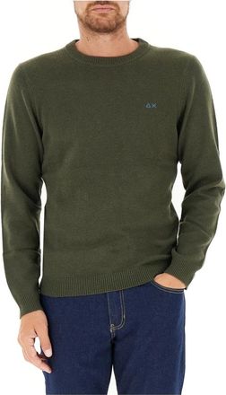 Sun 68 Homme, Pulls, Vert, Taille: 2XL Tricot Col Rond