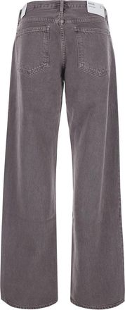 A Gold E Low-Rise Loose-Fit Cotton Jeans - Brown