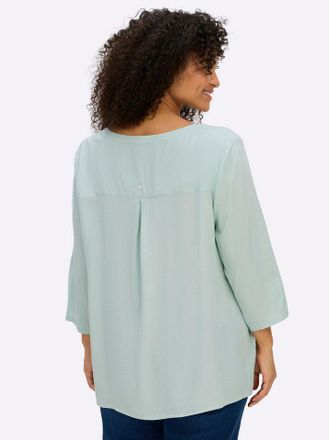 Sheego Klassische Bluse Tunika 3/4-Arm