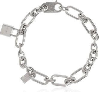 Acne Studios unisex, Accessoires, Gris, Taille: ONE Size Logo Padlock Necklace