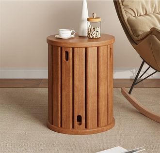 Generic Stapelbare Hocker (4er-Set), robuste und langlebige runde Stapelhocker f&uuml;r platzsparende Aufbewahrung, multifunktionale Massivholzst&uuml;hle f&uuml;r K&uuml;che, Sc