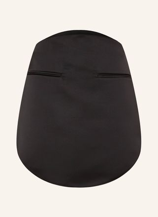 Courr&egrave;ges Satinrock schwarz